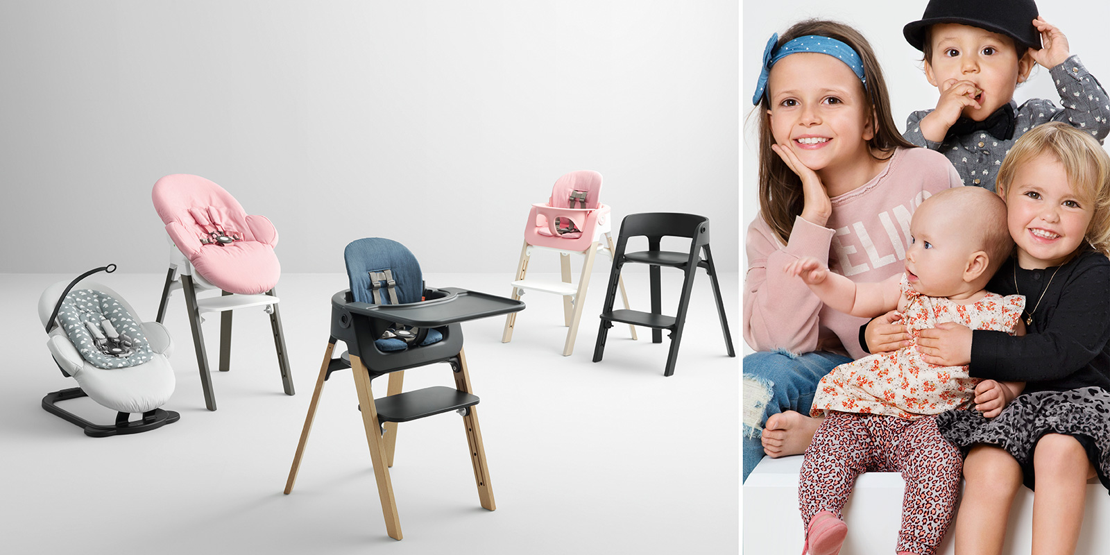 Barnevogn, Høystol, Barneseng, Bæresele & Bilstol | Stokke Norge